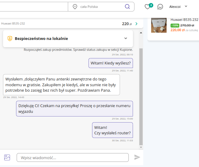 Sprzedawca z allegro lokalnie nie wysłał towaru - Społeczność Allegro - 425006