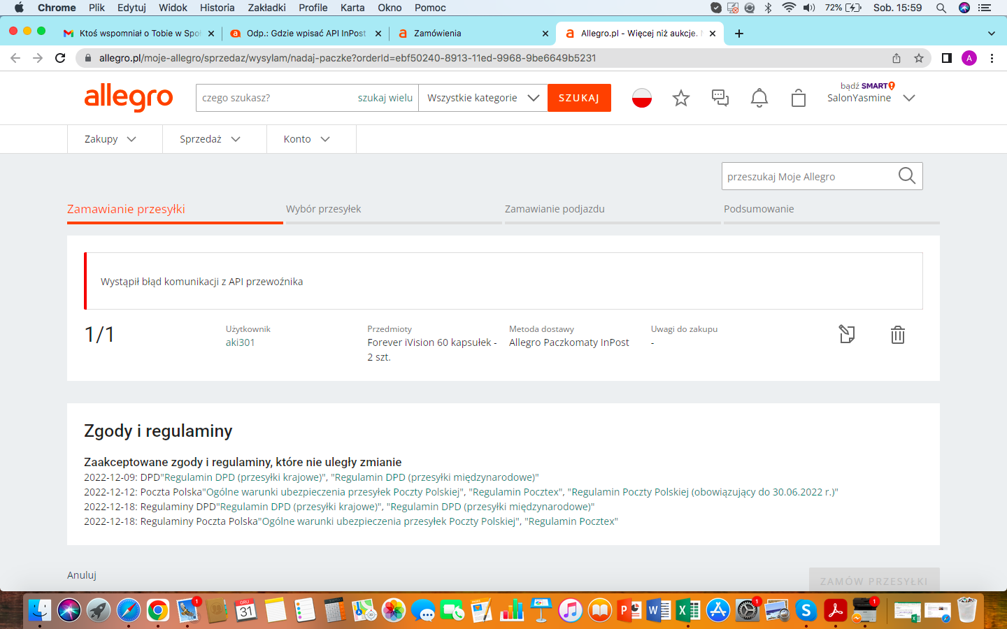 Gdzie wpisać API InPost żeby móc nadawać paczki prosto z Allegro? - Społeczność Allegro - 497758