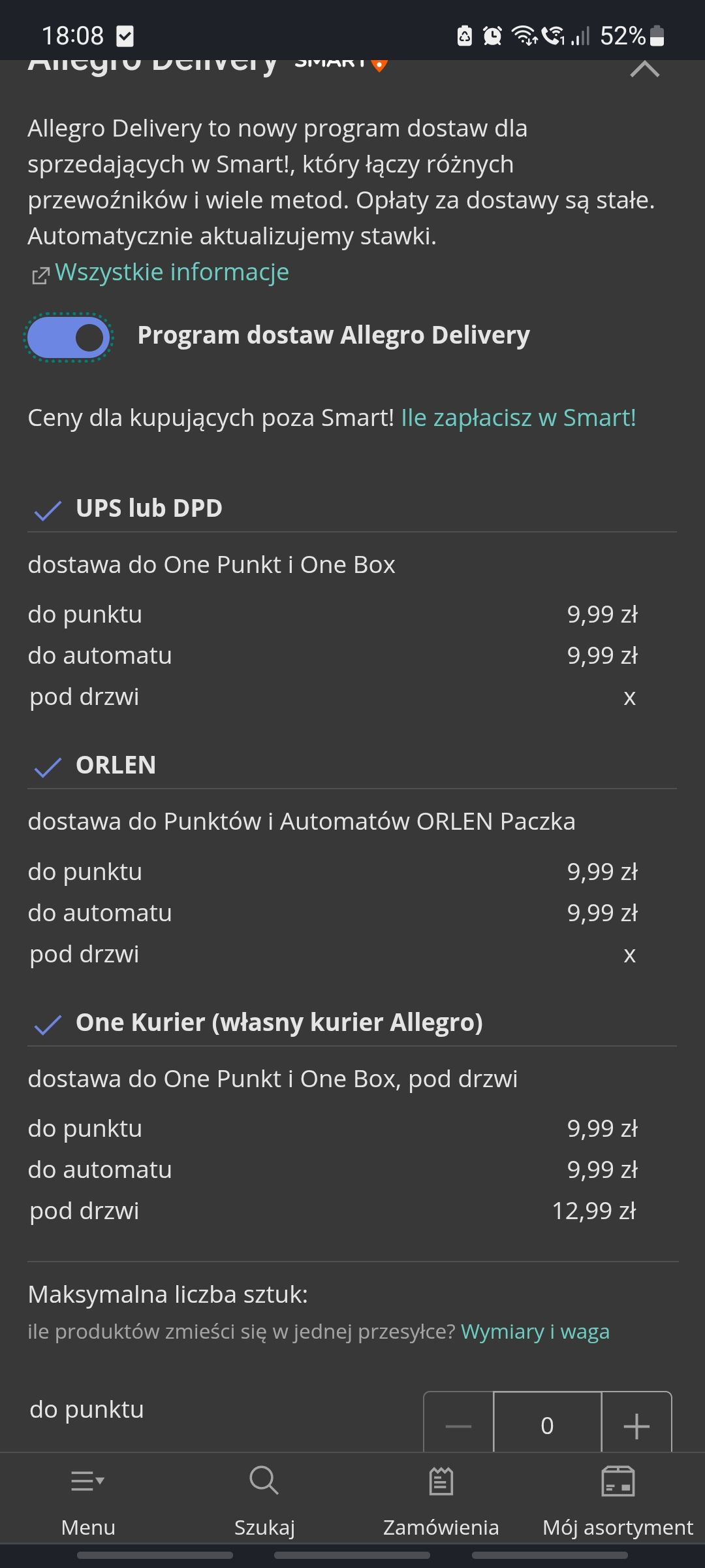 Jak wyłączyć Allegro One Kurier? - Społeczność Allegro - 828249