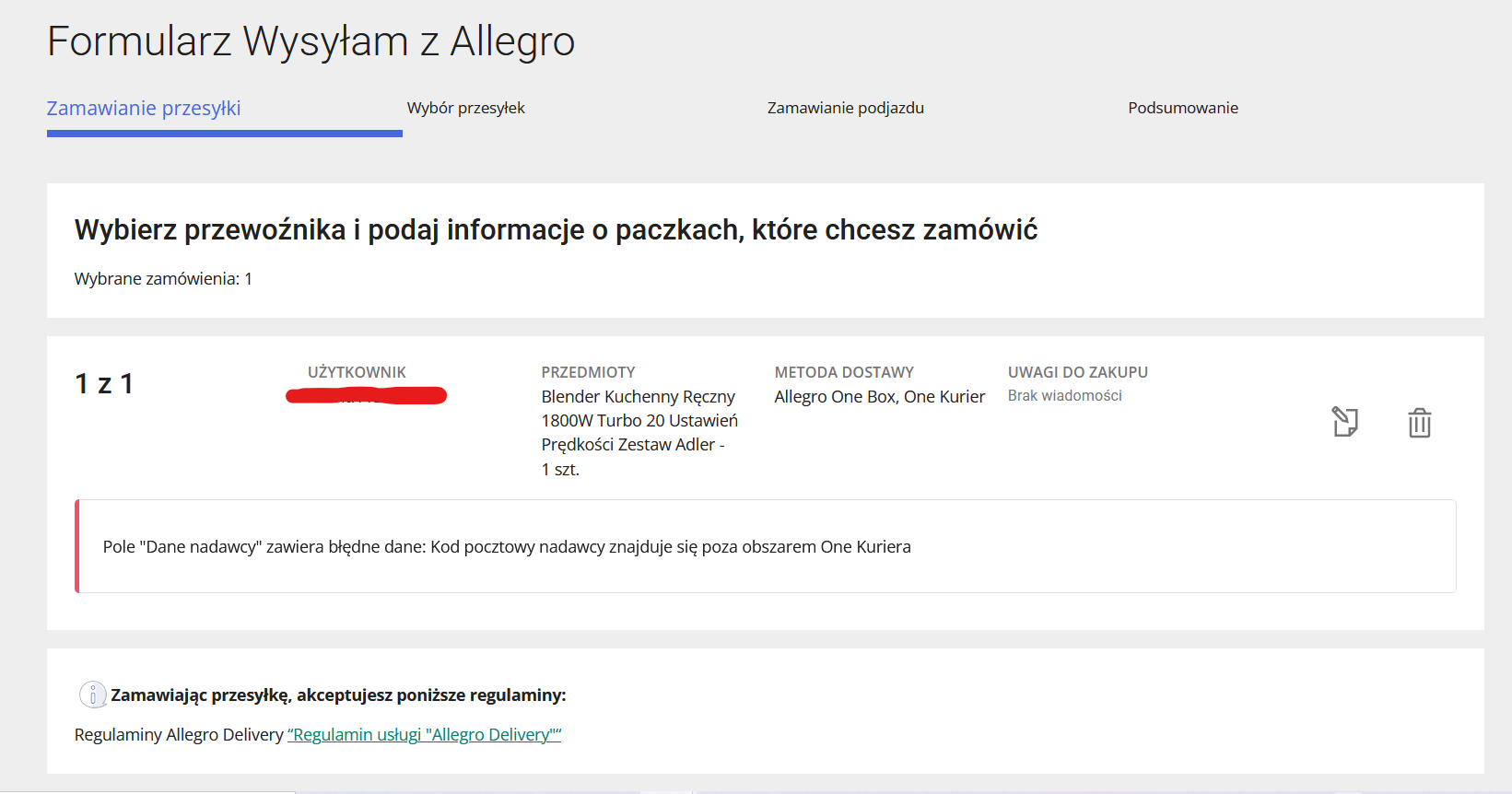 Jak wyłączyć Allegro One Kurier? - Społeczność Allegro - 828249
