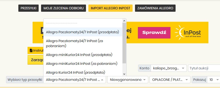 Allegro miniKurier24 InPost gdzie i jak nadać? - Społeczność Allegro ...